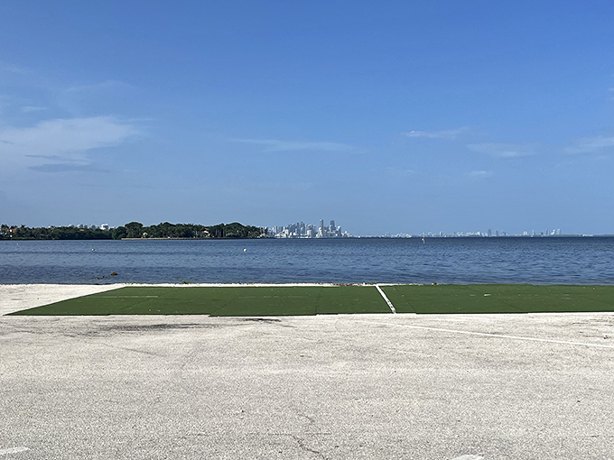 The view that launched a thousand daydreams &ndash; Miami's skyline appears to float on the horizon like a concrete mirage.