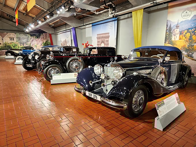 European elegance on display&mdash;these luxury automobiles once transported royalty and celebrities through the glamorous streets of pre-war Europe.