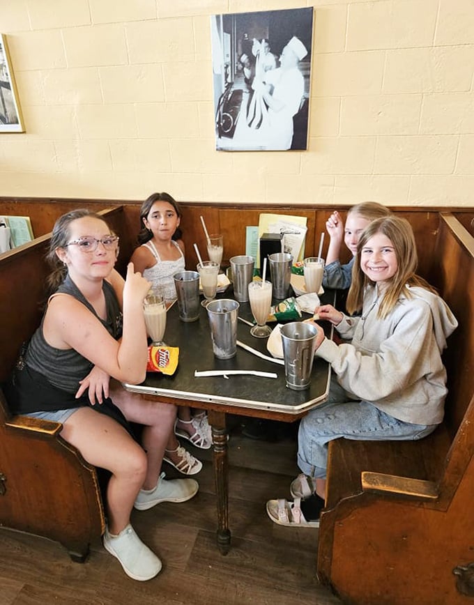 Diners: Happiness captured in real-time &ndash; these young customers are creating memories they'll try to recreate decades from now.