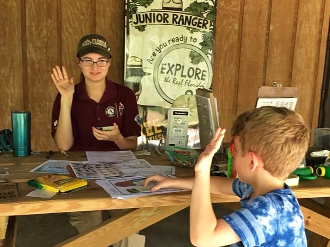 The Junior Ranger program: where kids learn that badges earned through fossil knowledge beat video game achievements any day.