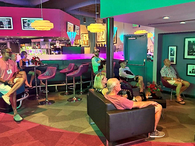 The lounge area buzzes with post-film discussions, where strangers become friends over shared movie experiences and craft beverages.
