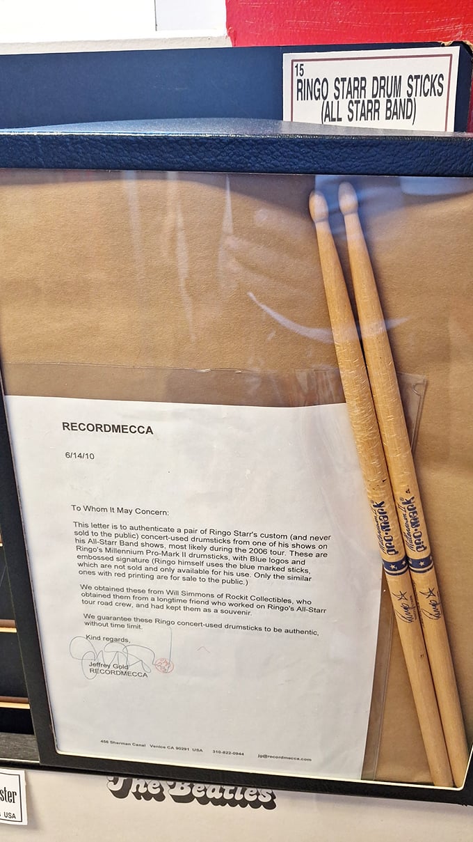 Authentic Ringo Starr drumsticks with impeccable provenance &ndash; the closest most of us will ever get to playing alongside the Fab Four.