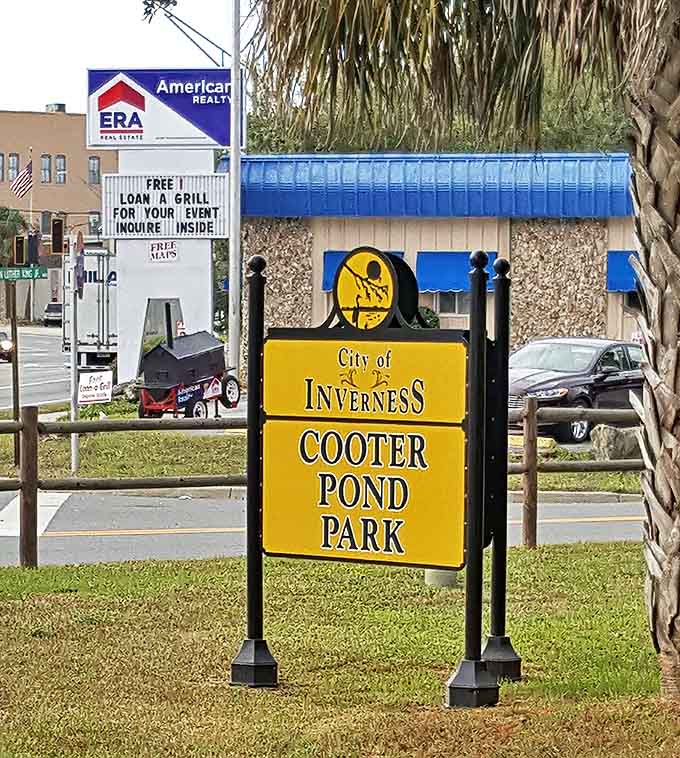 The sign that marks your arrival at a place where stress goes to retire and relaxation clocks in for duty.