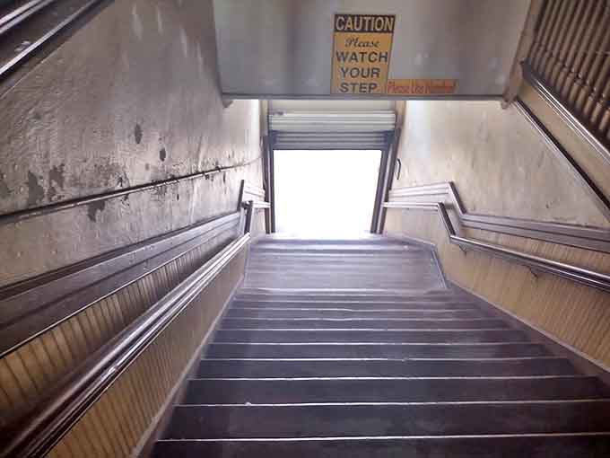 These stairs have carried countless performers to their moments in the spotlight, one creaky step at a time.