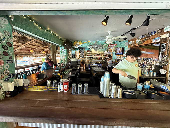 Where bartenders pour drinks with a heavy hand and light conversation, creating the perfect recipe for island relaxation.