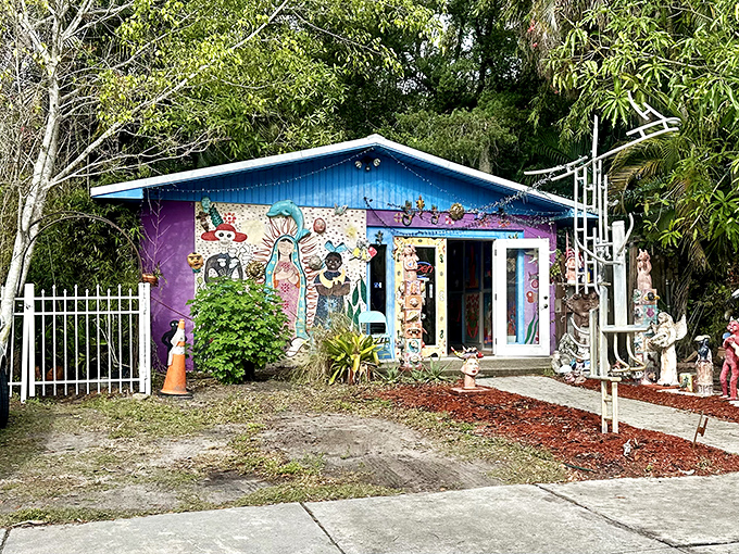Purple reigns at this mystical gallery &ndash; where spiritual art meets Florida sunshine in perfect harmony.