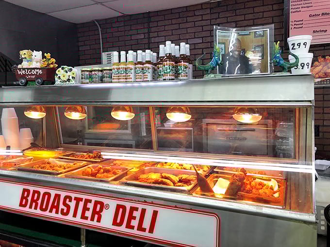 The hot food section gleams under warming lights, promising made-from-scratch comfort food that puts chain restaurants to shame.