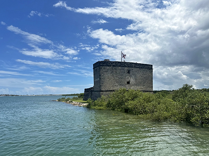 Beyond the stone walls lies a verdant marsh landscape that hasn't changed much since Spanish sentries first gazed upon it.