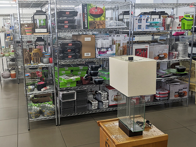 The housewares section resembles an organized kitchen explosion, where everything from basic necessities to specialized gadgets waits for new culinary adventures.