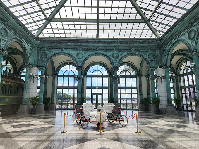 This hall wasn't designed for walking&mdash;it was created for gliding, preferably while discussing railroad monopolies or oil futures.