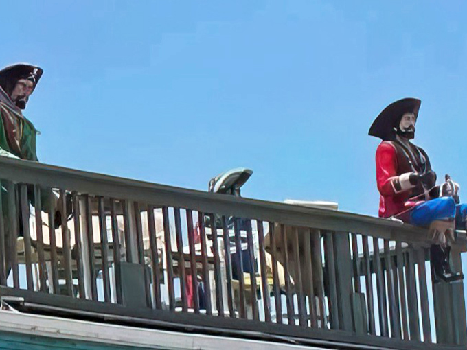 These seated sentinels have the best view in town, permanently enjoying front-row seats to Florida's endless summer parade.