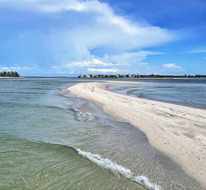Social distancing, island style &ndash; Cayo Costa's sandbars emerge at low tide, creating natural platforms for solitude seekers.