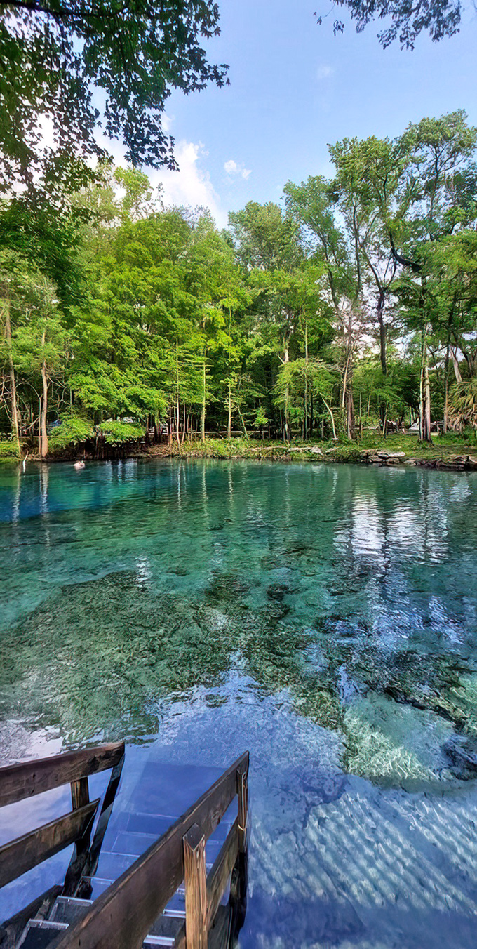 These wooden steps don't just lead to water &ndash; they're a gateway to the most refreshing, soul-cleansing swim you'll ever experience.