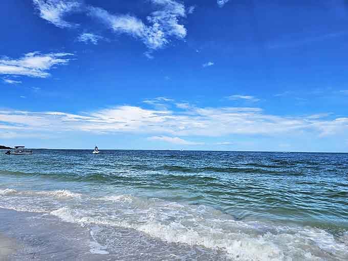 Shell Key's gentle waves invite visitors to wade into waters so clear you'll wonder why you ever bothered with swimming pools.