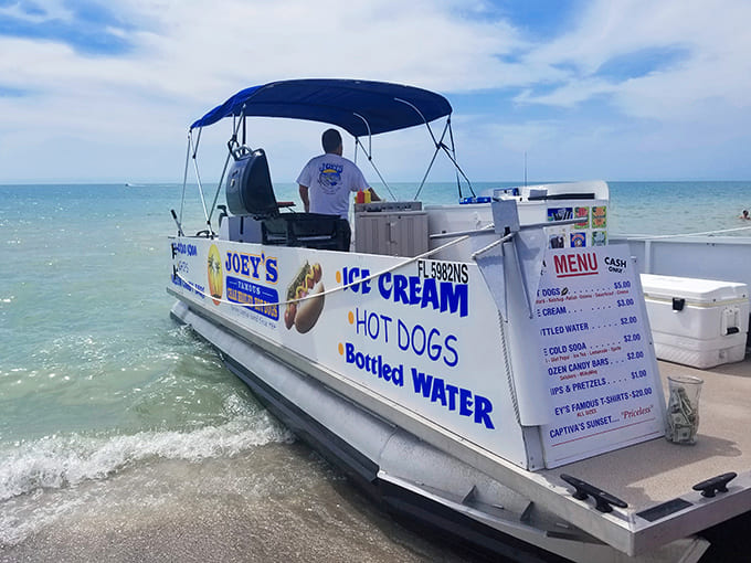 When your ice cream vendor arrives by boat, you know you've found a special kind of beach experience.