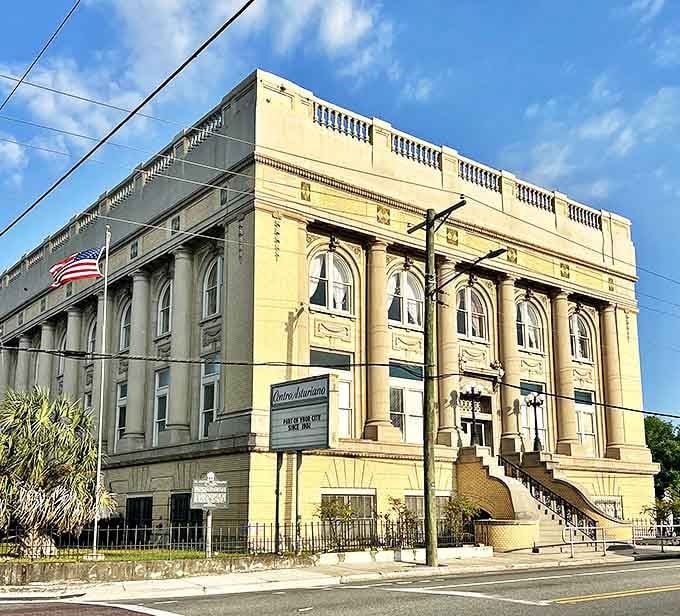 Centro Asturiano de Tampa: This imposing structure with its grand staircase once served as the heart of Tampa's Spanish Asturian community.