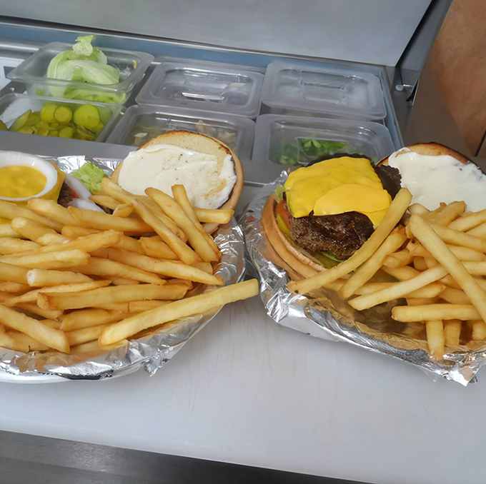 Golden fries piled high next to perfectly assembled burgers &ndash; a duo that has stood the test of time for very good reason.