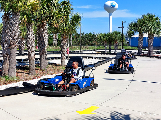 Speed demons find their paradise on the go-kart track, where family rivalries are born and bragging rights are earned.