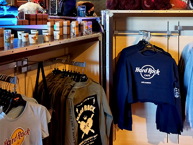 The Rock Shop offers take-home souvenirs that let you extend your Hard Rock experience long after the final bite.
