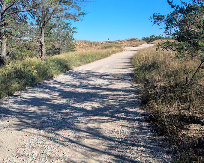 The two-mile journey to the lighthouse winds through some of Michigan's most beautiful landscapes, making "getting there" half the fun.