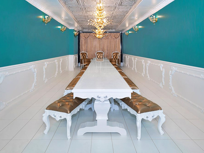 The private party room elevates children's celebrations with its boutique hotel aesthetic &ndash; no more plastic tablecloths and primary colors.