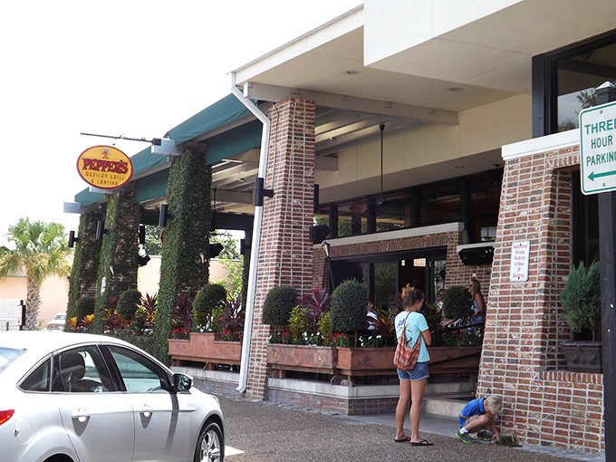 Pepper's Mexican Grill serves up festive flavors in a brick-lined oasis where plants and patrons thrive equally well.