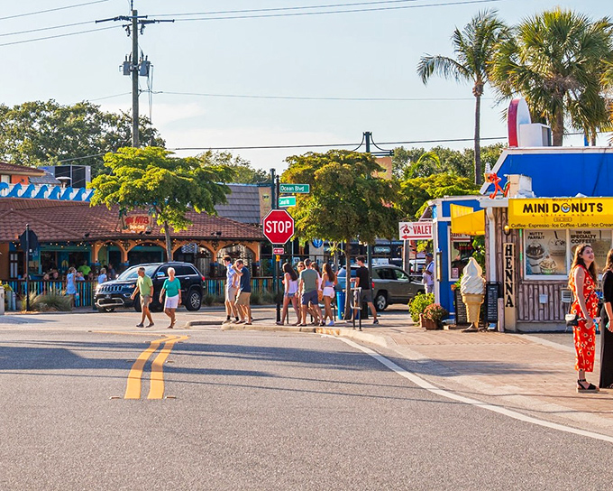 A pedestrian paradise where island time is the only schedule that matters and every storefront promises a new discovery.