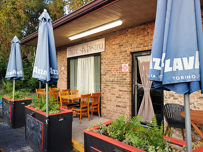 Three Six Bistro's charming brick exterior and European-style outdoor seating hint at the global flavors waiting inside this local favorite.