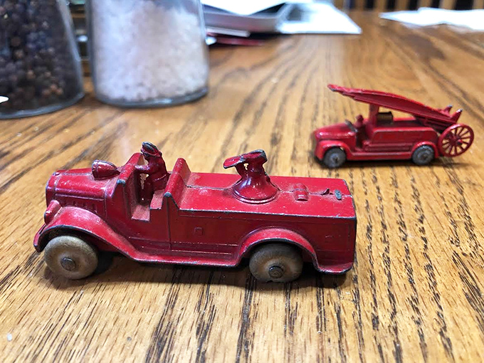 These tiny Tootsie toy fire trucks may be small in size, but they're enormous in nostalgic value for generations of former children.