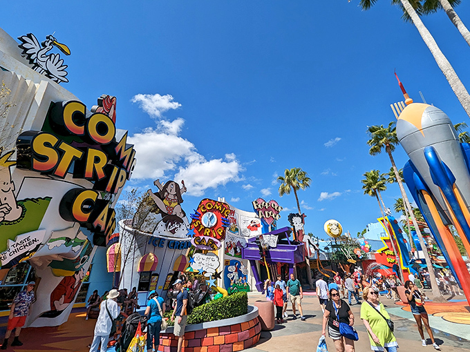 Visitors explore Universal's immersive worlds, where the line between reality and fantasy blurs with every step.