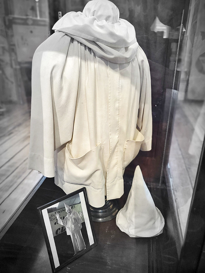 This pristine white performance robe once transformed an ordinary person into a mysterious figure capable of seemingly impossible feats.