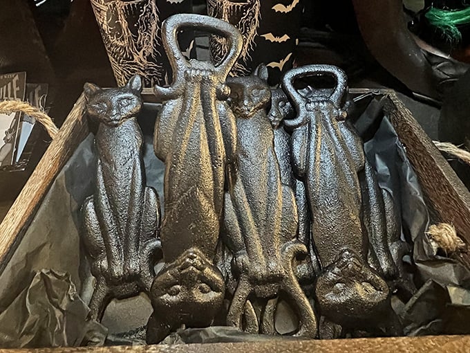 These cast iron bat bottle openers transform mundane beverage opening into a gothic ritual worthy of your midnight refreshment needs.