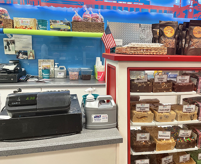 The checkout counter, the final frontier between you and sugar-induced bliss, staffed by candy experts with sweet stories.