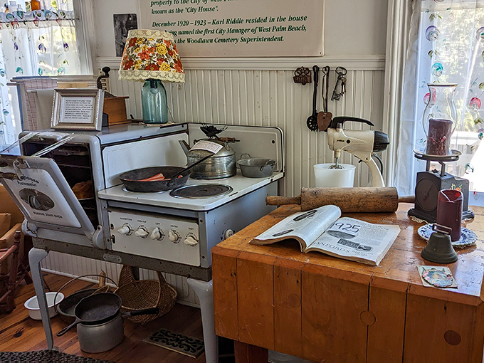 Kitchen technology circa 1905 &ndash; that vintage stove and butter churn remind us cooking wasn't just a necessity then, it was practically an Olympic sport.