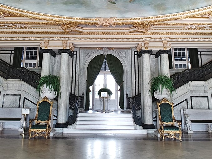 Grand hall perfection where the chandelier alone required its own insurance policy and possibly its own zip code.