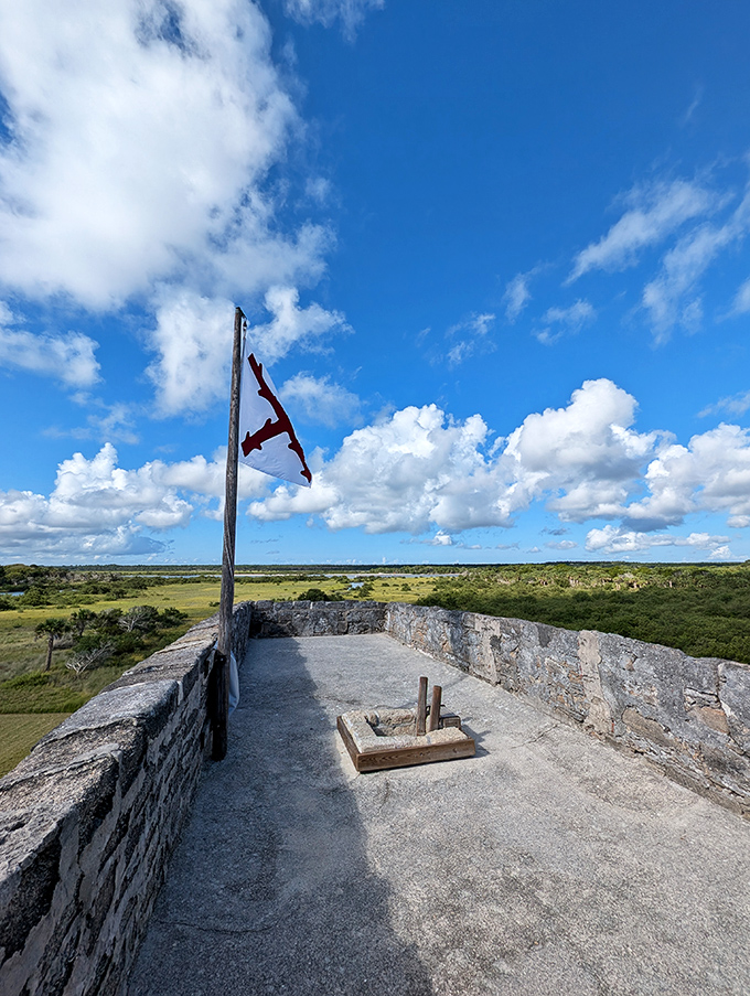 This watchtower offered early warning of approaching enemies, like an 18th-century security camera without the Wi-Fi issues.