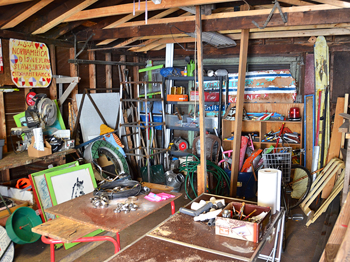 Behind every great art installation is a workshop of possibilities &ndash; tools and materials waiting to be transformed by vision and persistence.