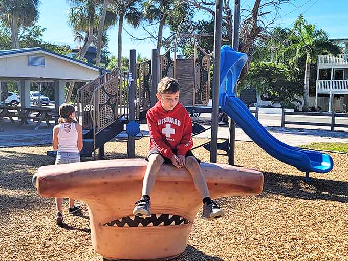 Bayfront Park offers playground fun with a view, because even kids deserve a scenic backdrop for their adventures.