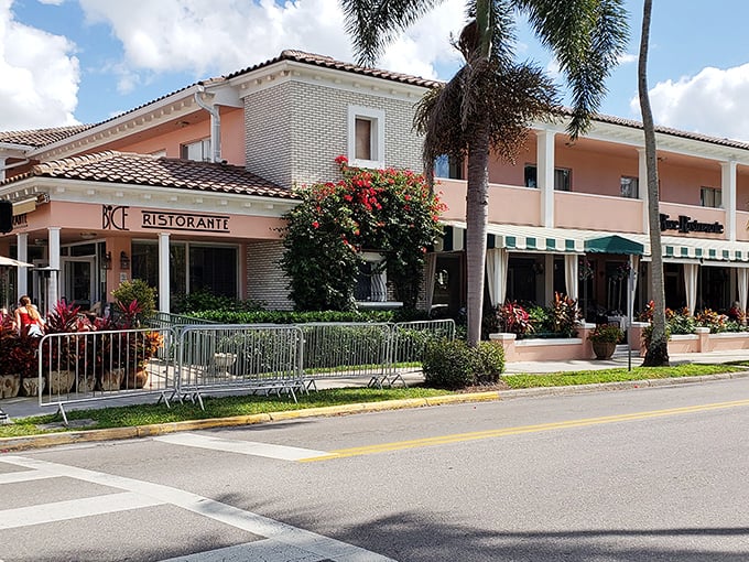 Bice Ristorante's elegant fa&ccedil;ade and lush landscaping promise an authentic Italian dining experience that transports guests straight to Milan.