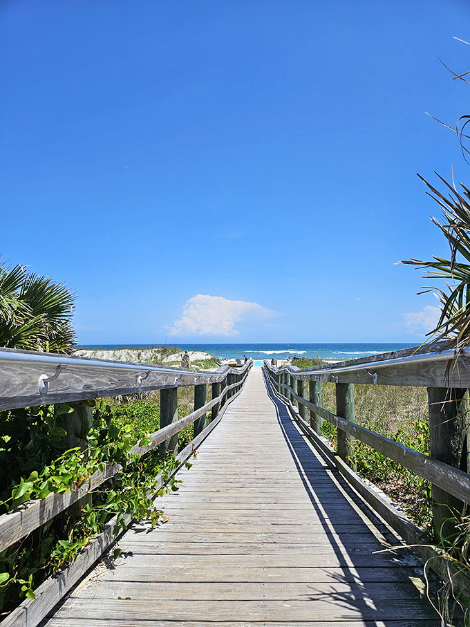 The anticipation builds with every step along this wooden boardwalk &ndash; ocean therapy waiting just beyond the dunes.