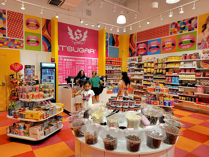 Counter Area: The final frontier before checkout, where last-minute temptations test your willpower like candy-coated sirens calling to sailors.