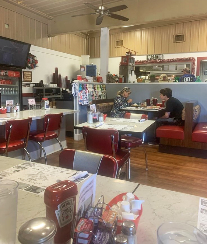 Regulars know the best conversations happen over coffee and comfort food, creating the daily soundtrack of clinking cups and gentle laughter.