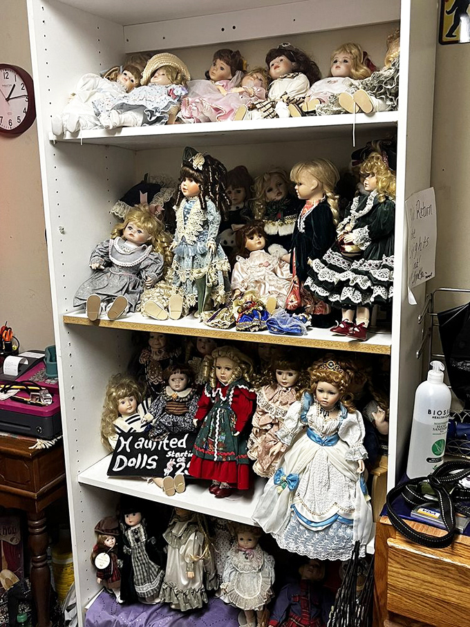 The haunted doll collection might be the most unsettling exhibit &ndash; dozens of porcelain faces with glass eyes that seem to follow you around the room.