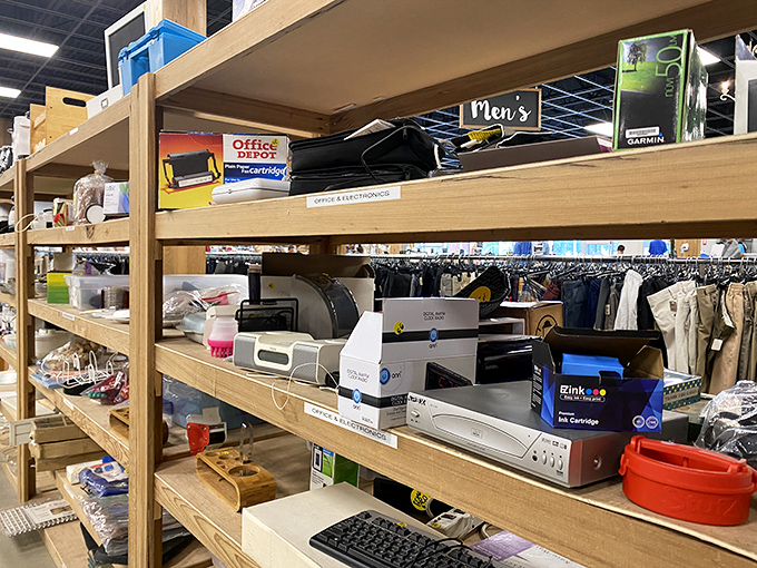 The electronics section offers technological time travel&mdash;from gadgets that defined yesteryear to practical finds for today's needs.