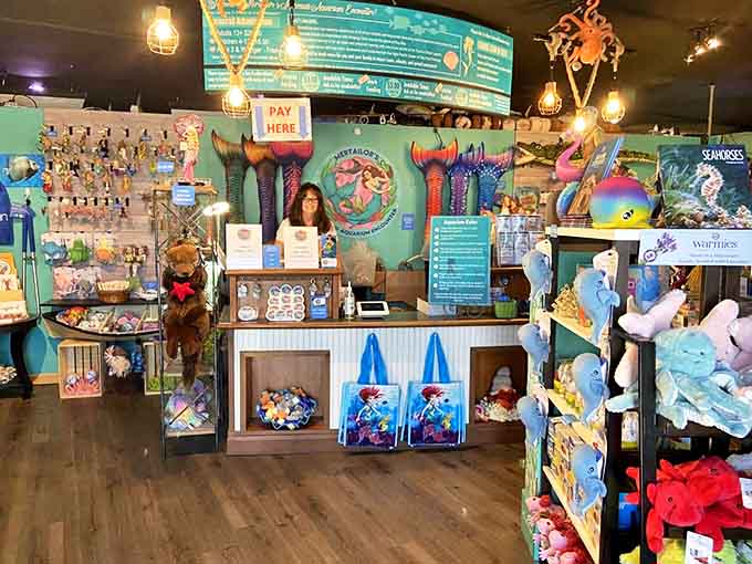 Mermaid merchandise heaven awaits &ndash; from plush sea creatures to swimmable tails, taking a piece of the magic home is practically mandatory.