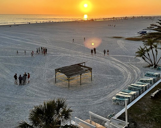 Beachfront amenities where the hardest decision of the day is whether to swim in the Gulf or the pool first.