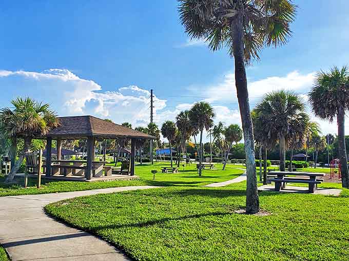 Jaycee Park combines manicured greenery with wild palm beauty &ndash; a community gathering spot where memories are made under Florida's endless sky.
