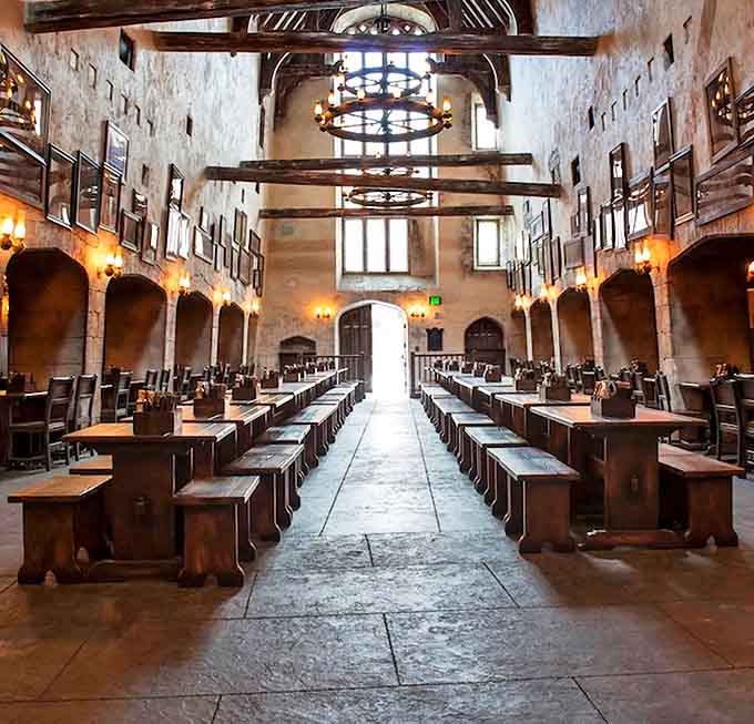 The Leaky Cauldron's cavernous interior feels centuries old, despite being younger than most Florida strip malls.