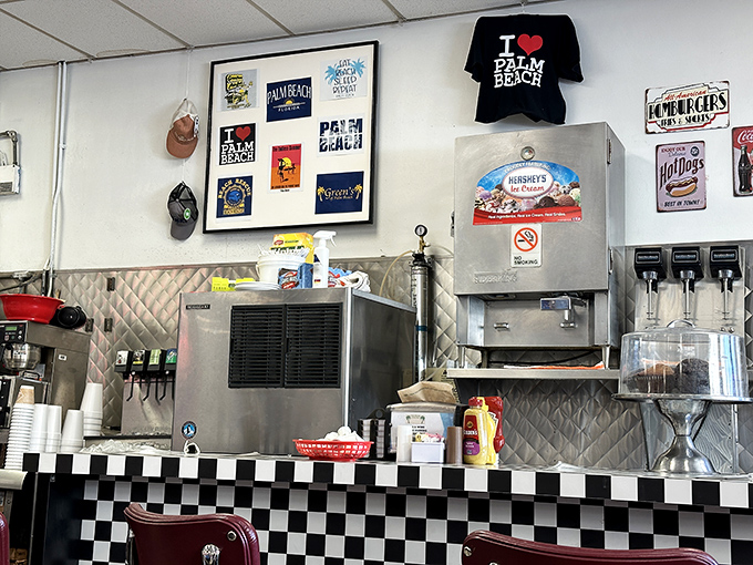 The service area combines old-school diner efficiency with the kind of warmth that makes you want to become a regular.
