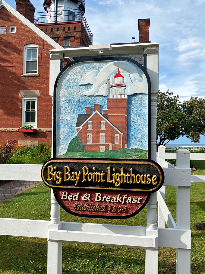 The sign says it all &ndash; historic lighthouse meets cozy B&B in a marriage that would make even the most jaded traveler believe in love again.